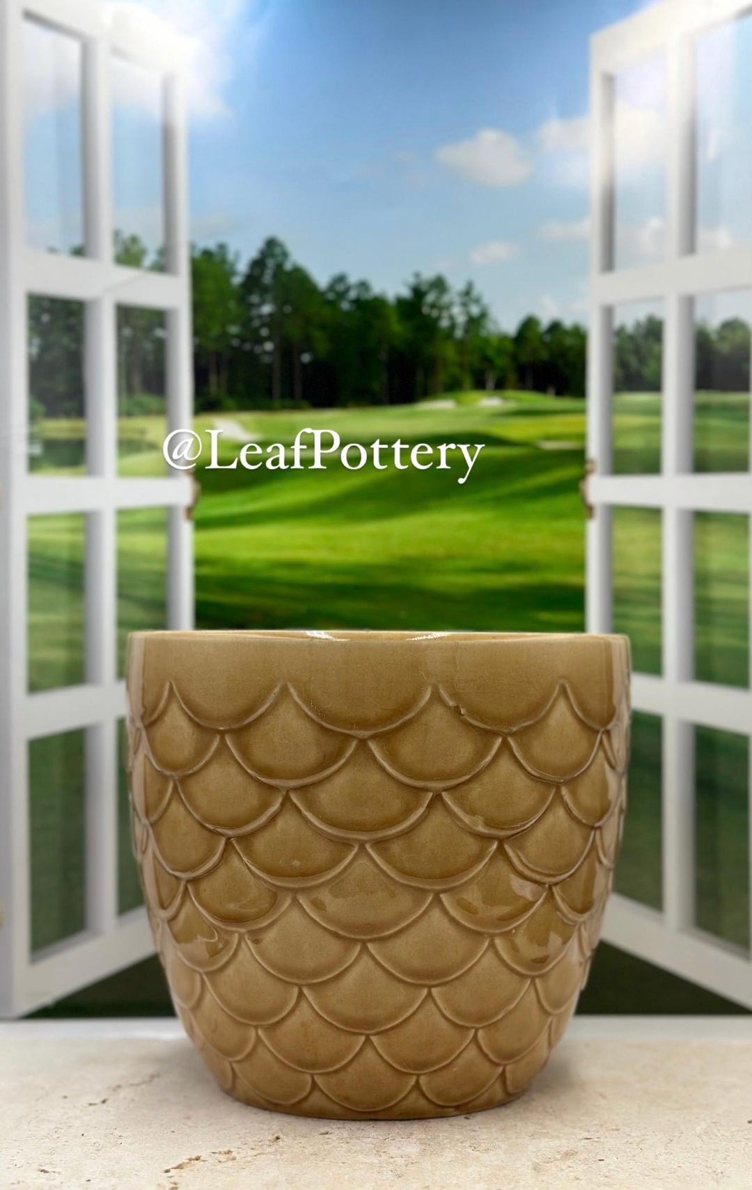 Moorish Tan Ceramic Planter Pot/ Planters and Pots/birthday Gift/ Gift ...