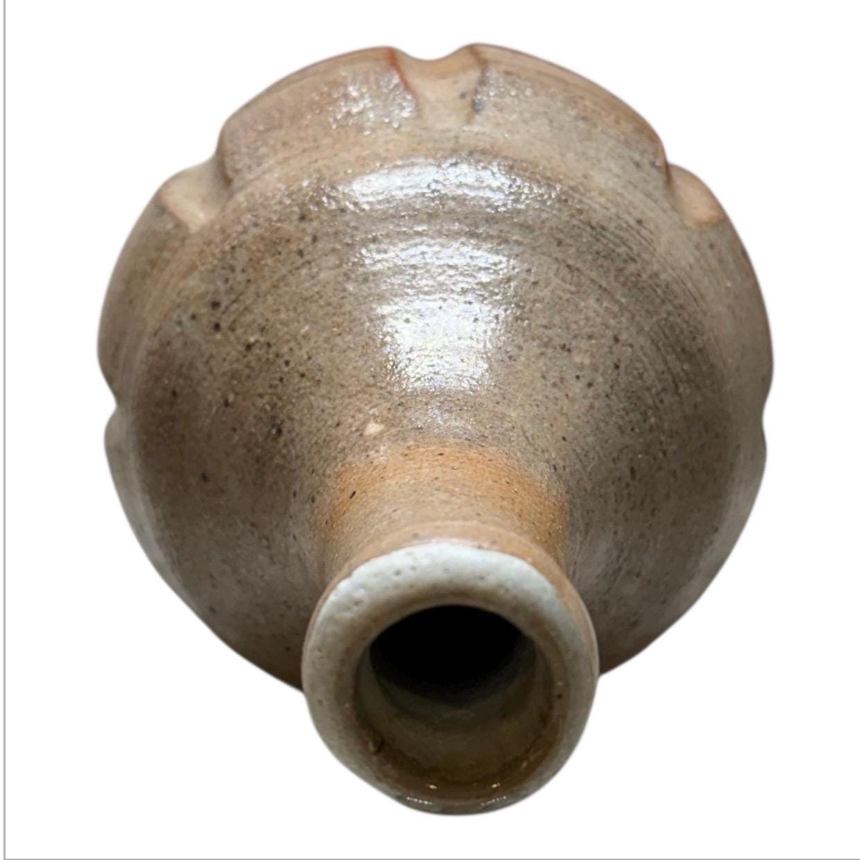 Vintage Studio Pottery Fluted Bud Vase – Hand Thrown Stoneware – Earth ...