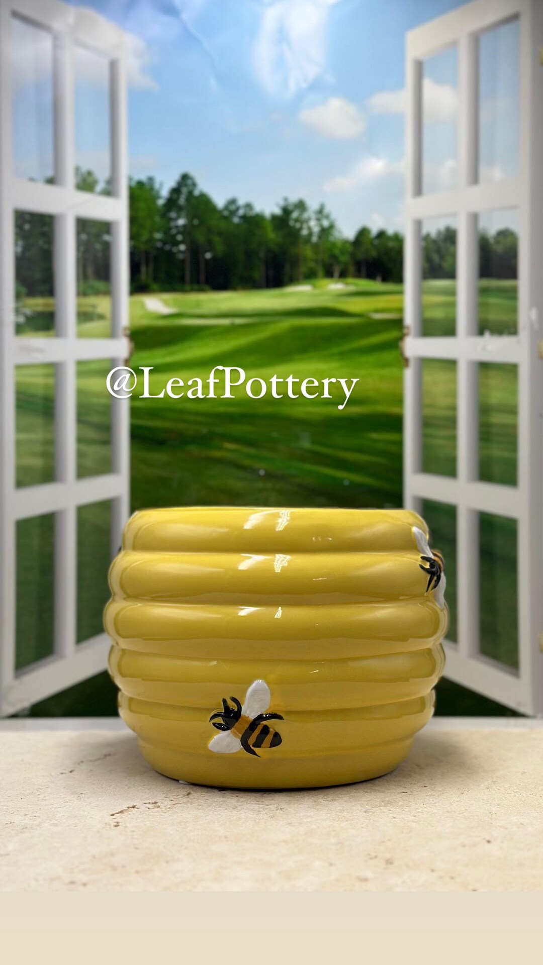 Honey Yellow Bee Ceramic Planter - Indoor Plant Pot - Etsy
