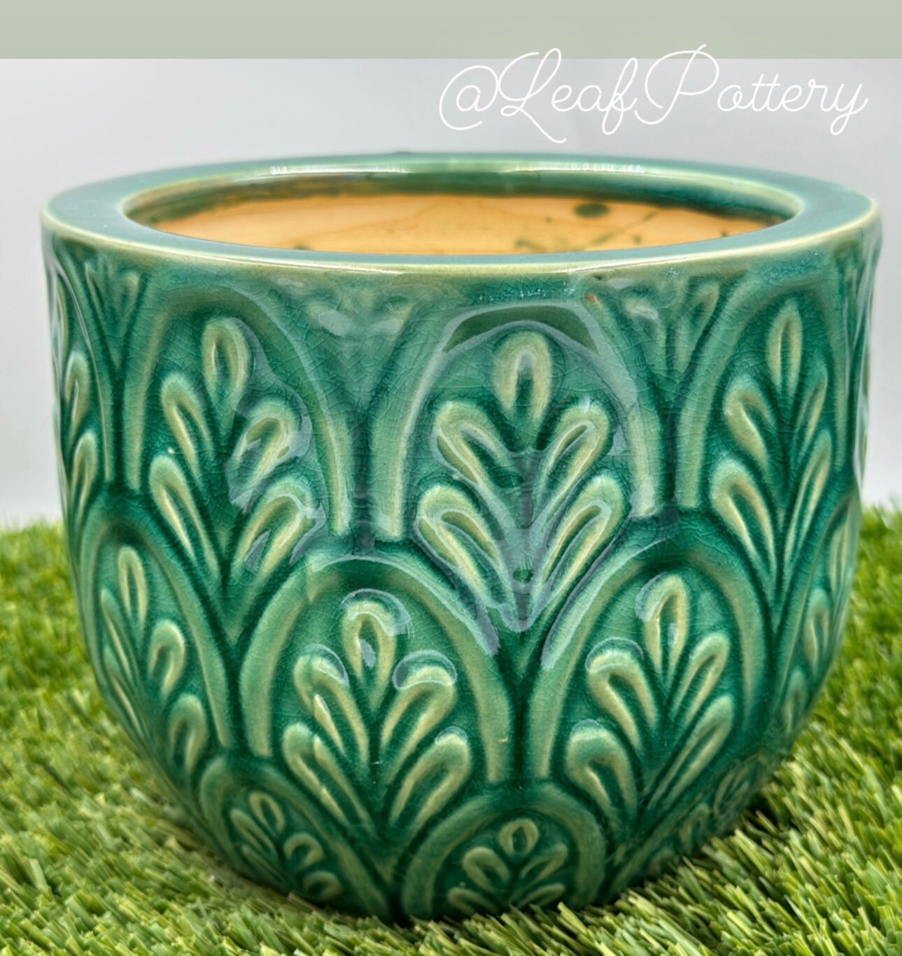 Aerys Turquoise Ceramic Planter Pot - Etsy