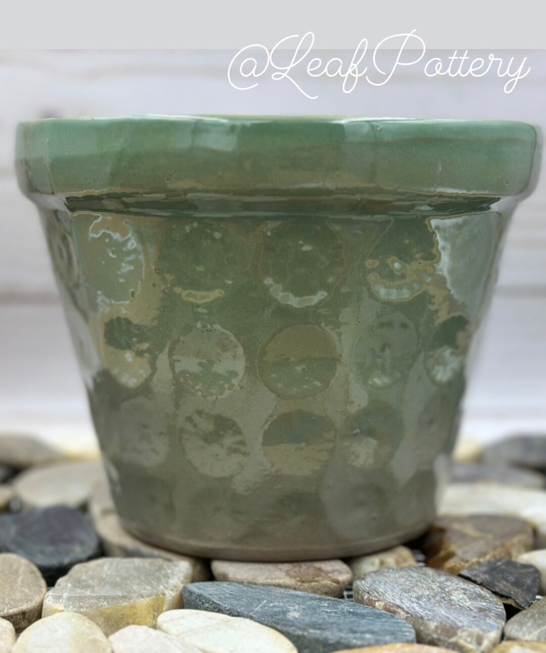 Oregano Green Ceramic Planter Pot/green Planters/planters and Pots/gift ...