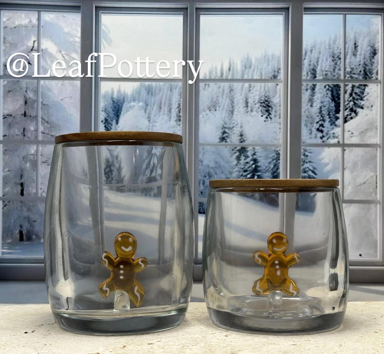 Gingerbread Man Cookie Jar - Christmas Decor Kitchen Countertop ...