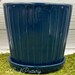 Pancho SM Blue Ceramic Planter Pot With Saucer Attached/planters and ...