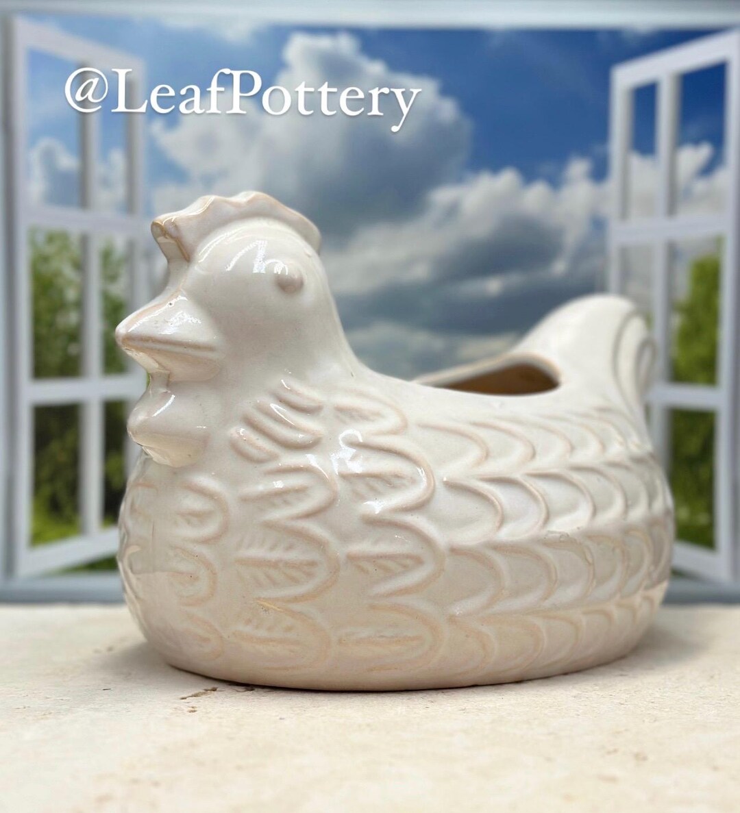 Gallina Cream/white Ceramic Planter Without Drainage Holes/planters and ...