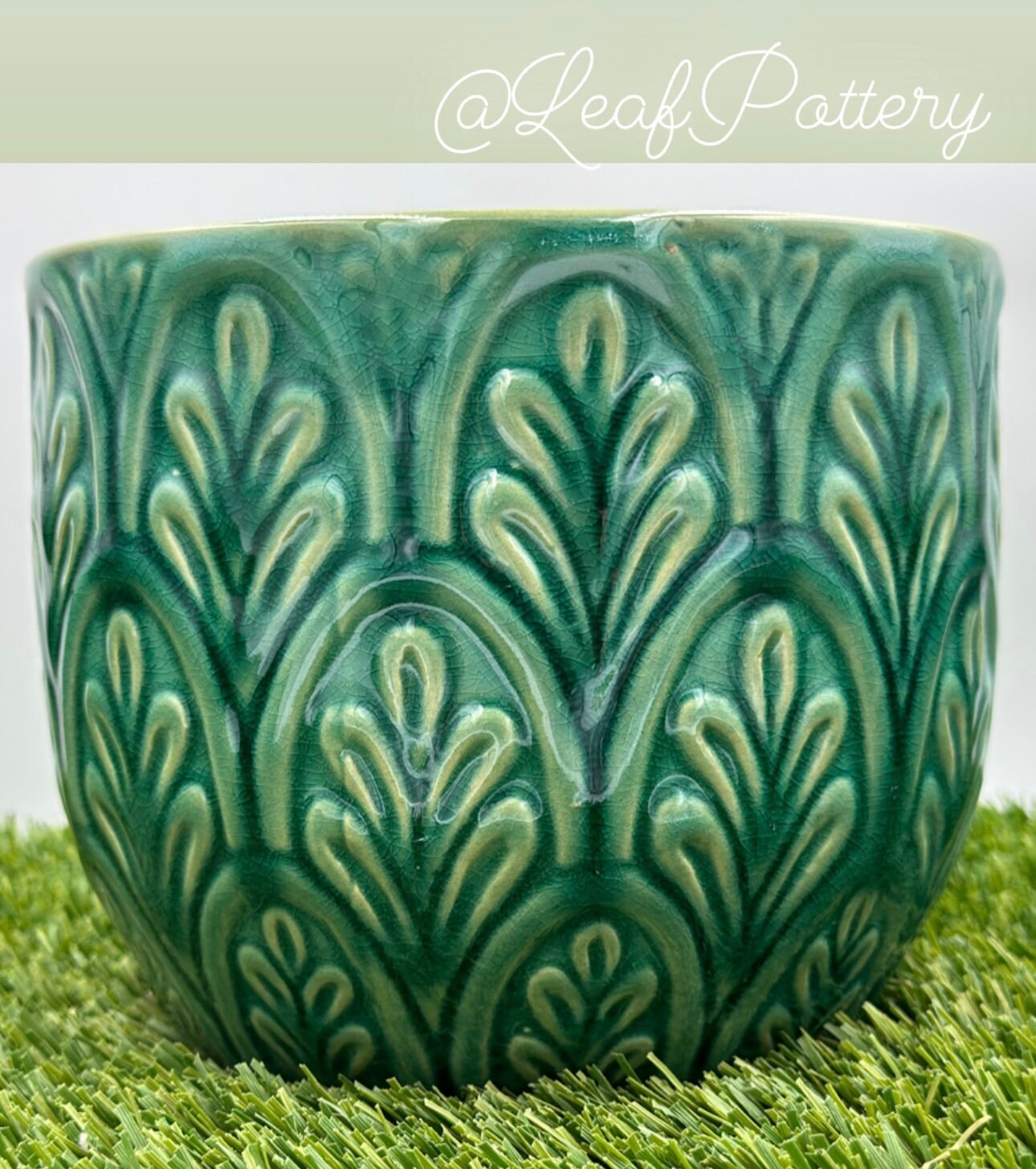 Aerys Turquoise Ceramic Planter Pot - Etsy