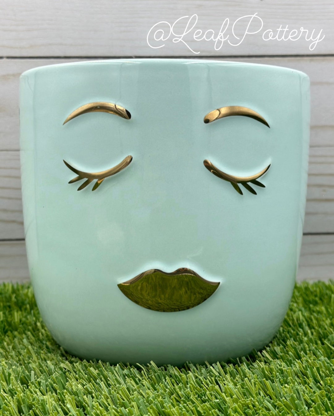 Blue Rose Ceramic Planter Pot/ Planters and Pots/gift for Him/gift for ...