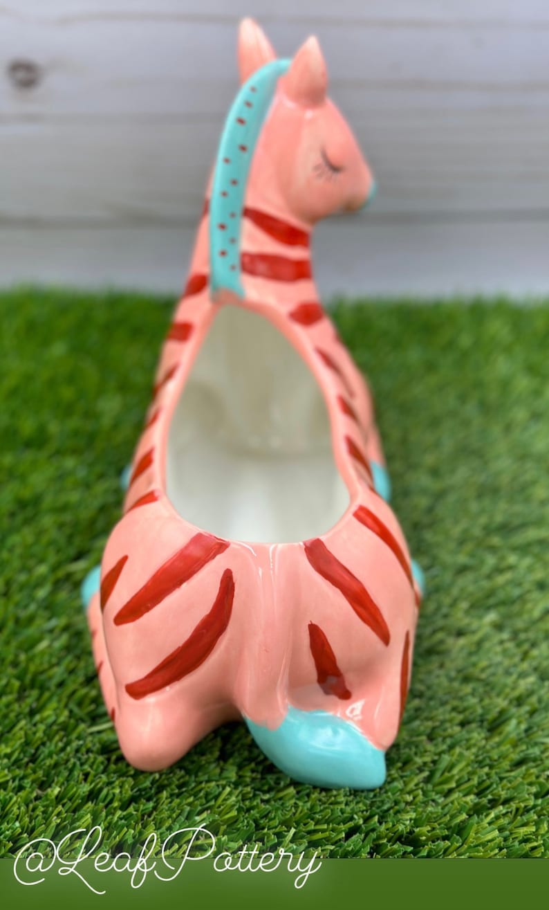 Sofi Pink Giraffe Ceramic Planter Pot/ Planters and Pots/plant - Etsy