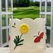 Benedicta Scallop Spring Flowers Multi Colored Ceramic Planter Pot ...