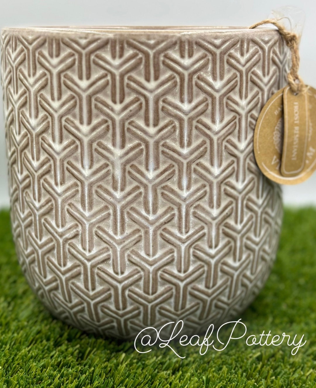 Windmill Tan Ceramic Planter Pot/planter Pot/planter/pot - Etsy