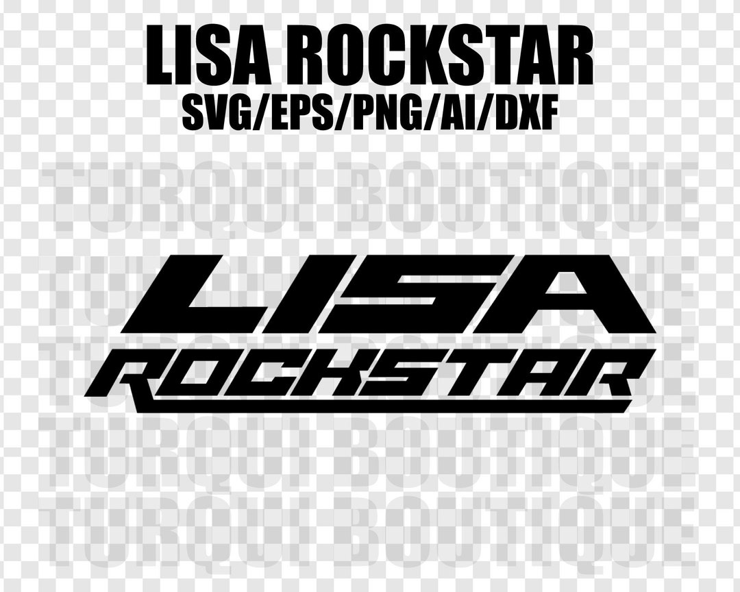Lisa Rockstar Blackpinck Svg Eps Png / BTS Decal / Archivos Vectoriales ...