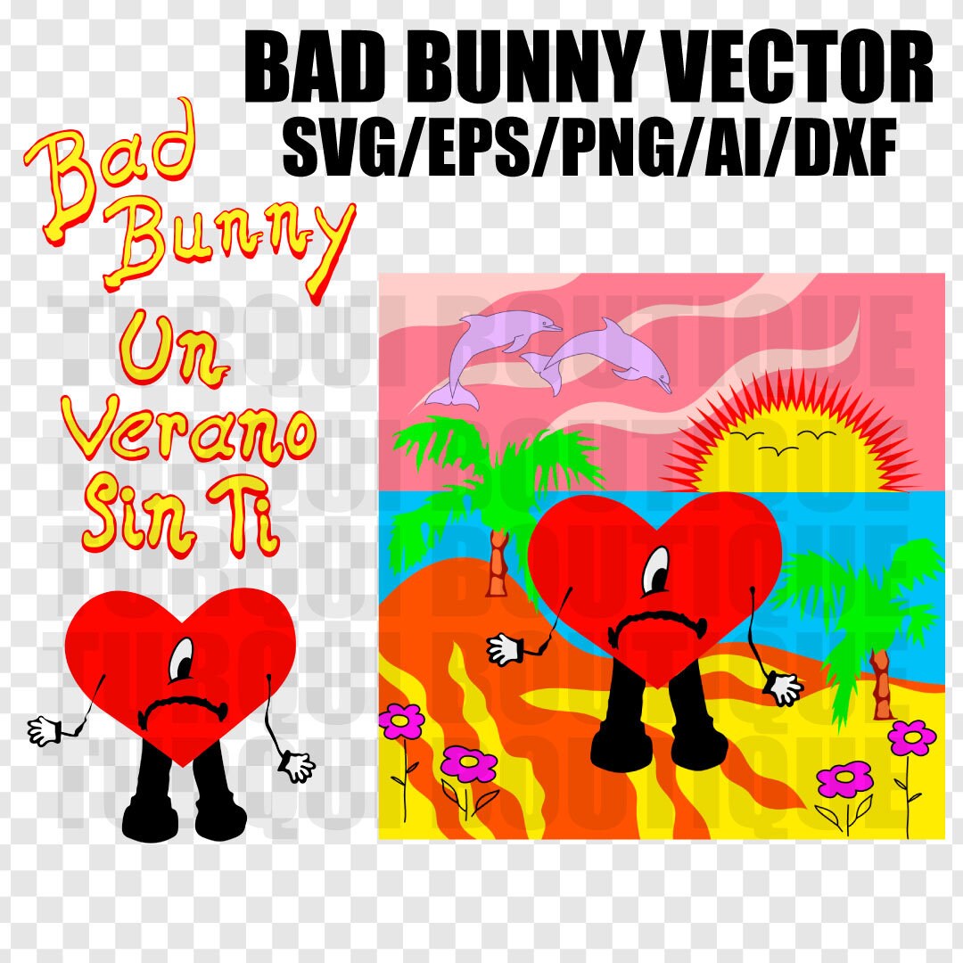 Bad Bunny Logo Vector SVG/PNG/AI Vector Digital File for - Etsy México