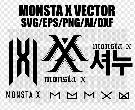 Monsta X Logo Vector SVG/PNG/AI Vector Digital File for - Etsy