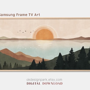 Modern Abstract, 4k Art for Frame TV, Samsung Frame TV Art, Mountain ...