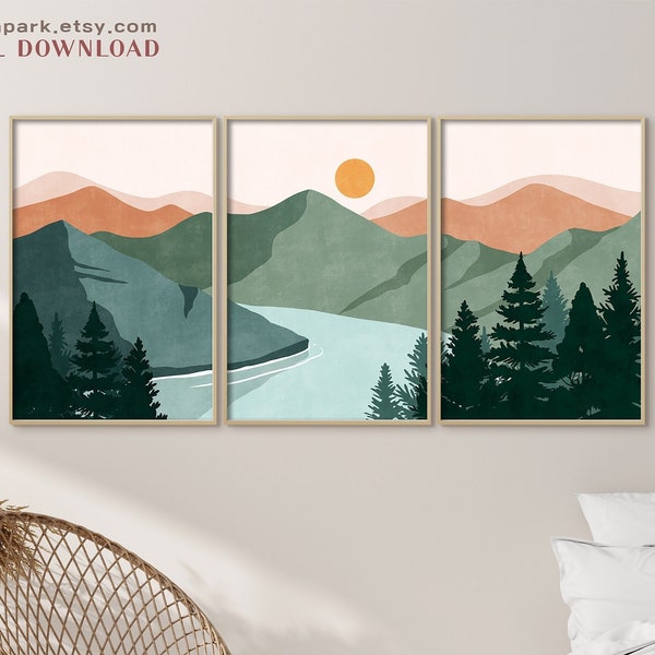 3 Panel Wall Art - Etsy