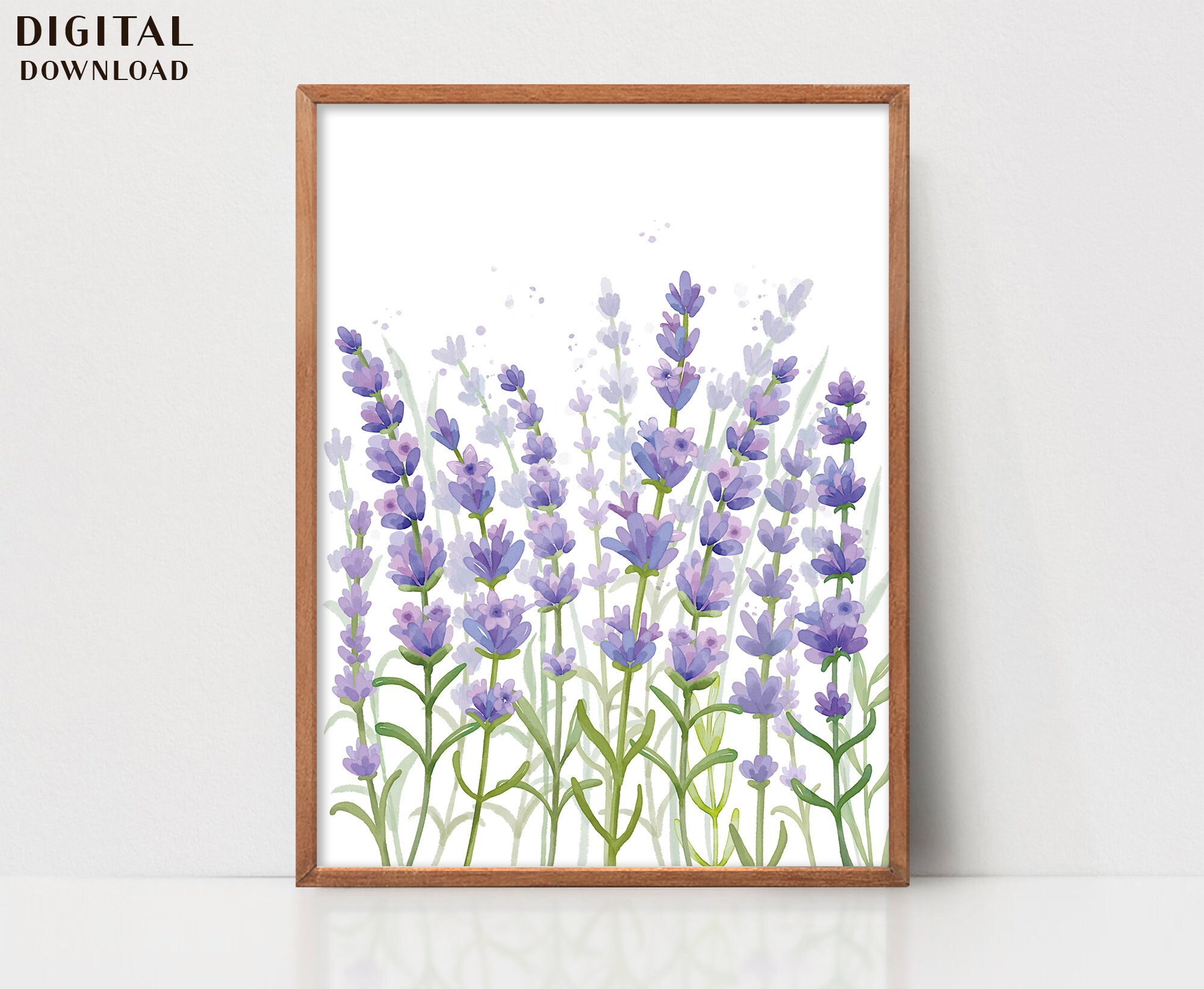 Watercolor Lavender Print Print Set of 3 Botanical Wall Art | Etsy