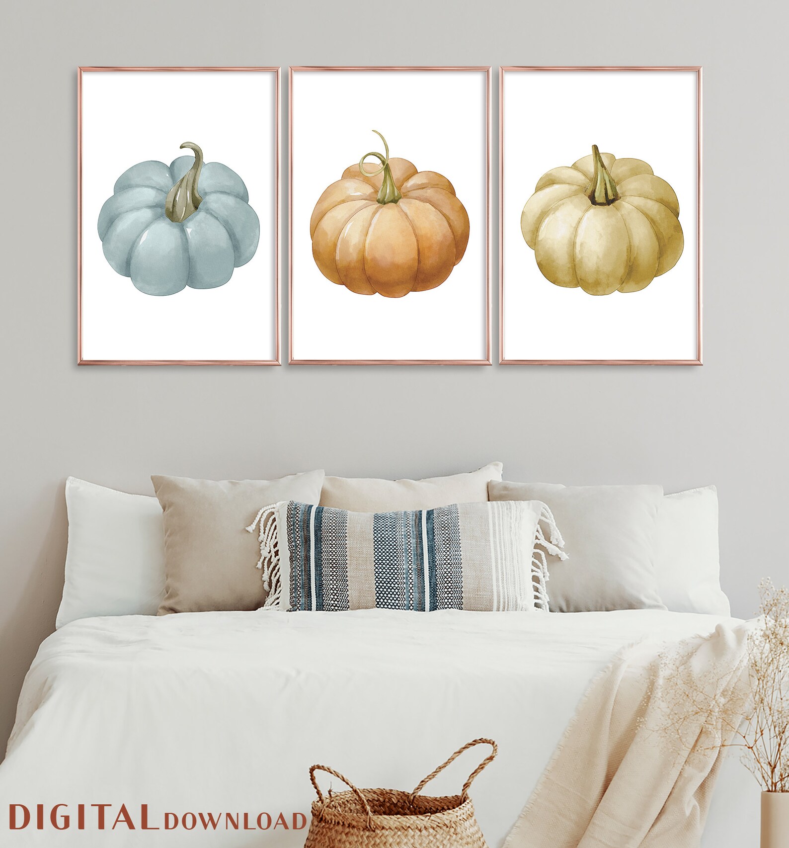 Fall Wall Decor Fall Wall Art Set of 3 Print Fall Printable | Etsy