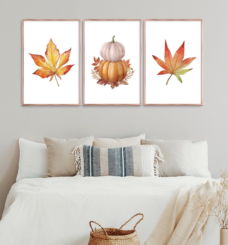 Fall Wall Decor Fall Prints Set of 6 Fall Home Decor - Etsy