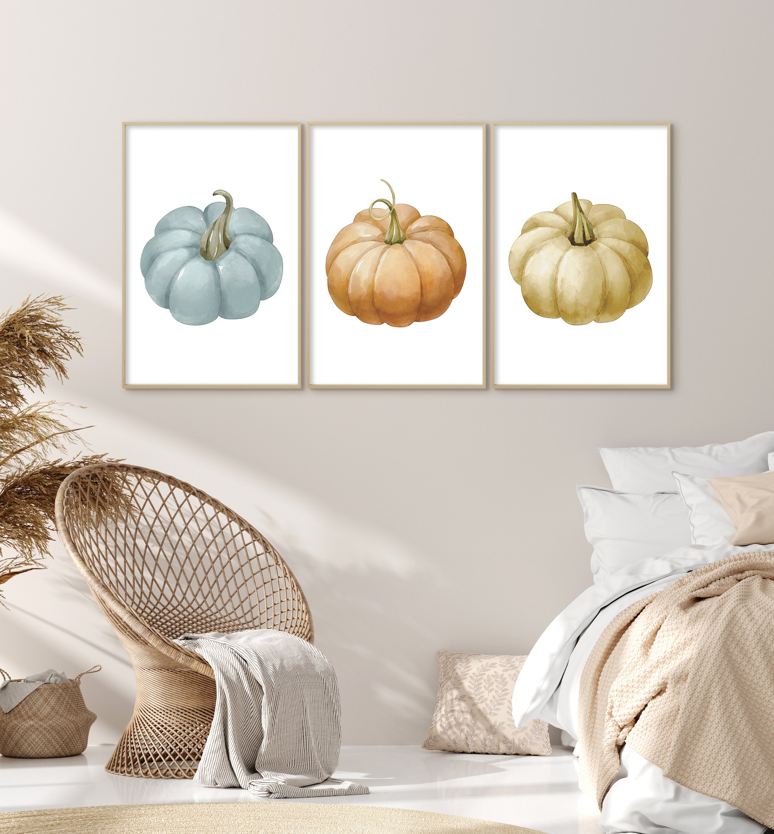 Fall Wall Decor, Fall Wall Art, Set of 3 Print, Fall Printable Wall Art ...