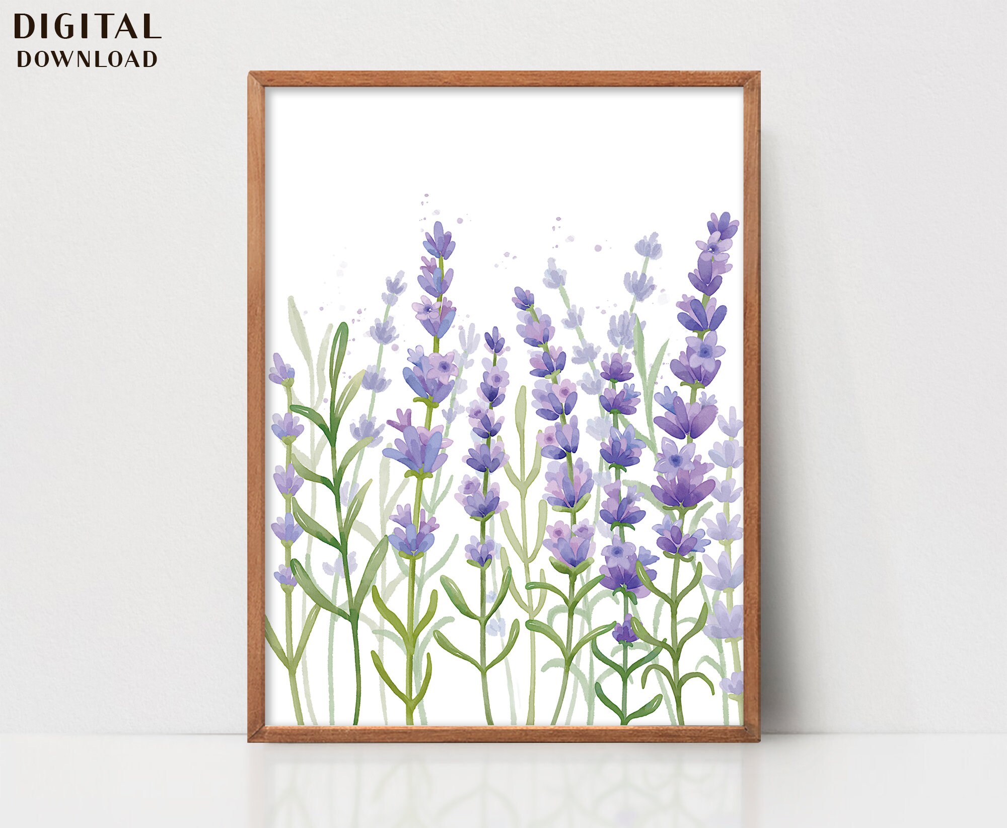 Watercolor Lavender Print Print Set of 3 Botanical Wall Art | Etsy