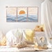 Boho Sun Art Print, Yellow Sun Poster, Sunrise Wall Art, Sun Nursery ...