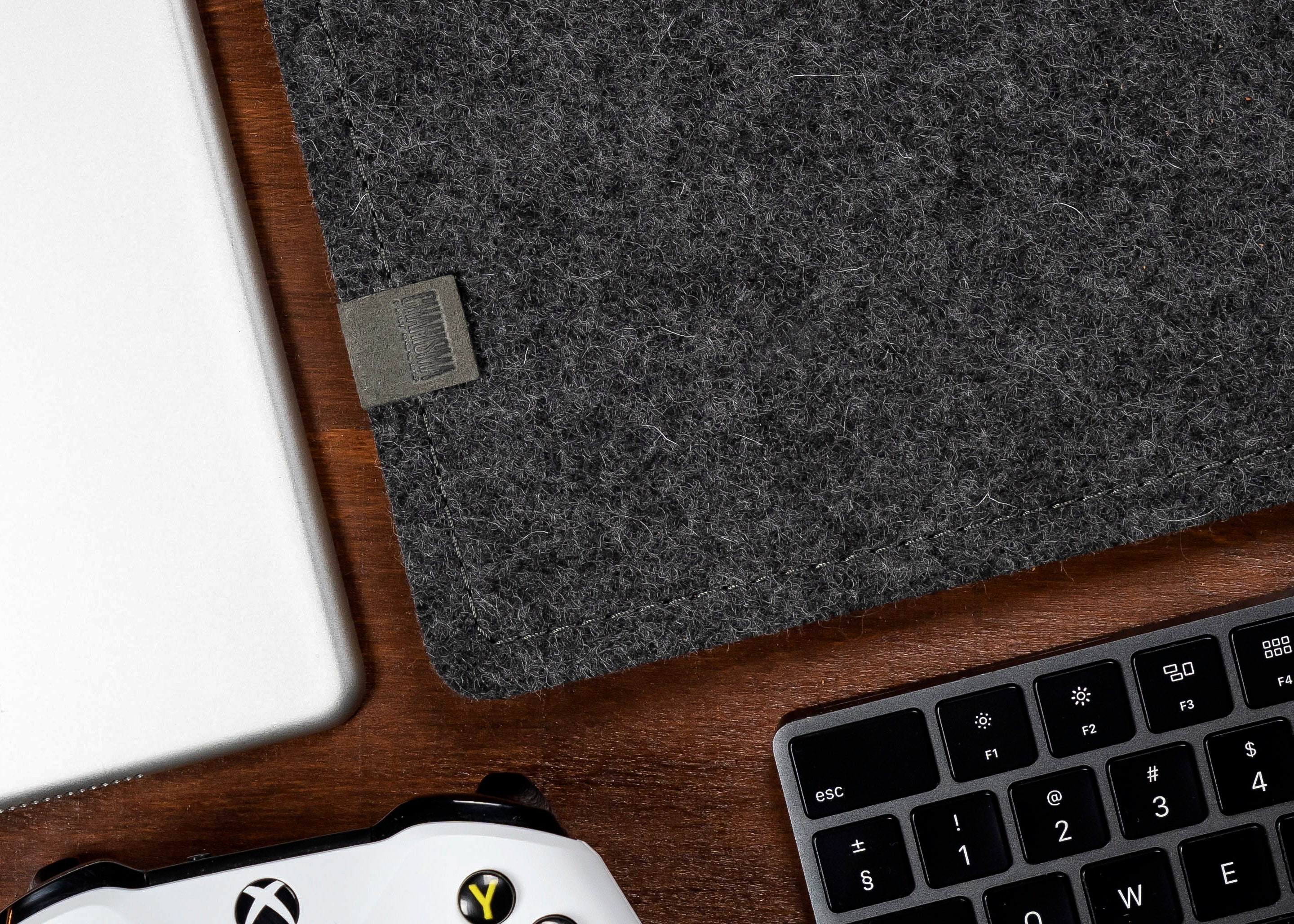 Felt Desk Mat100% Merino Wool Feltcorkantracitedesk - Etsy