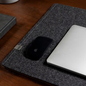 Large Desk Mat,100% Merino Wool Felt,cork,light Grey,desk Pad,home ...