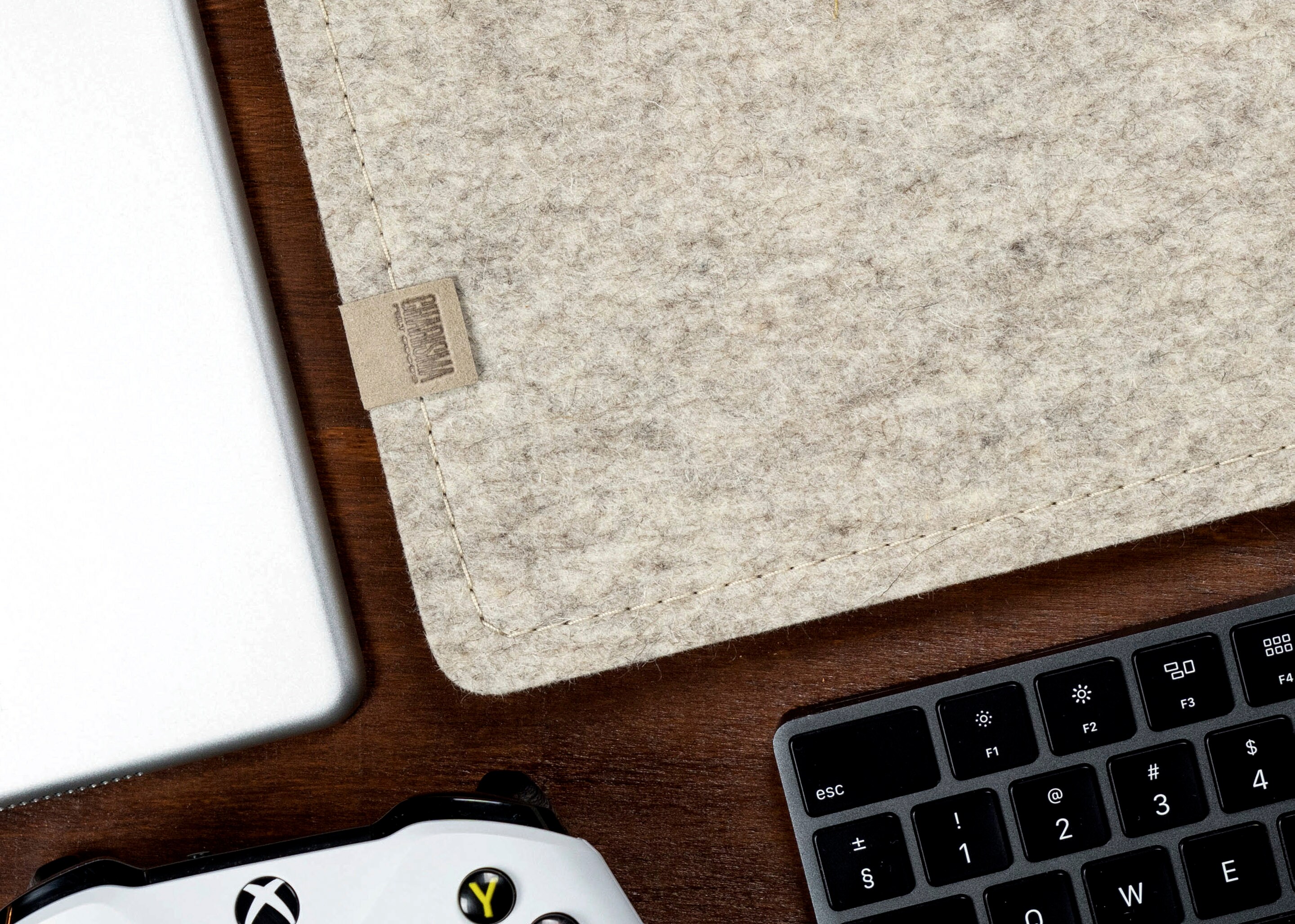 Felt Desk Mat100% Merino Wool Feltcorkbeigedesk | Etsy