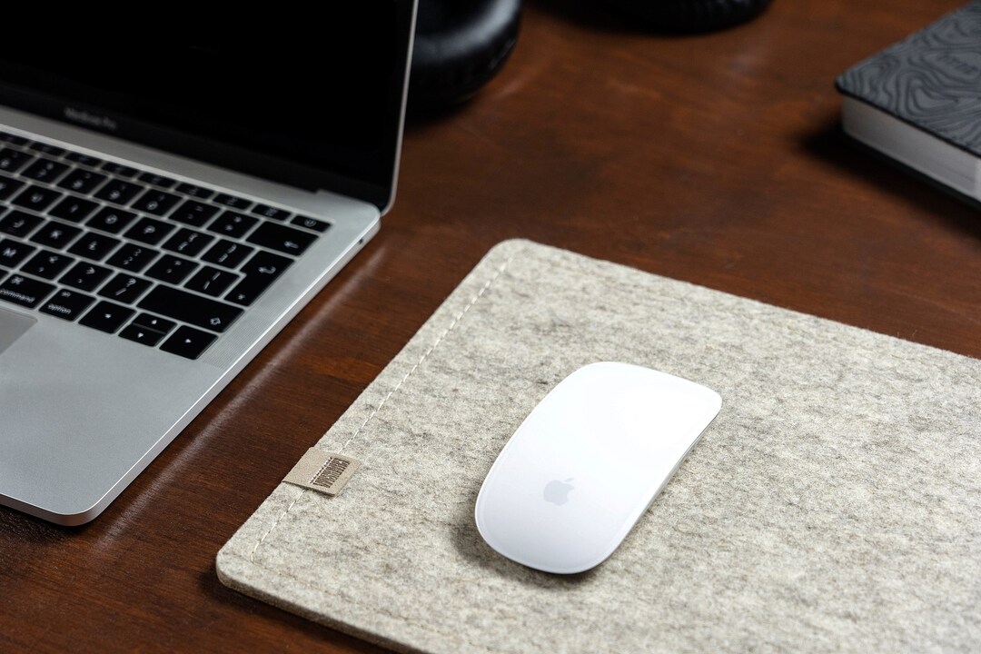 Felt Mouse Pad,100% Merino Wool Felt,cork,beige,non-slip,modern Design ...