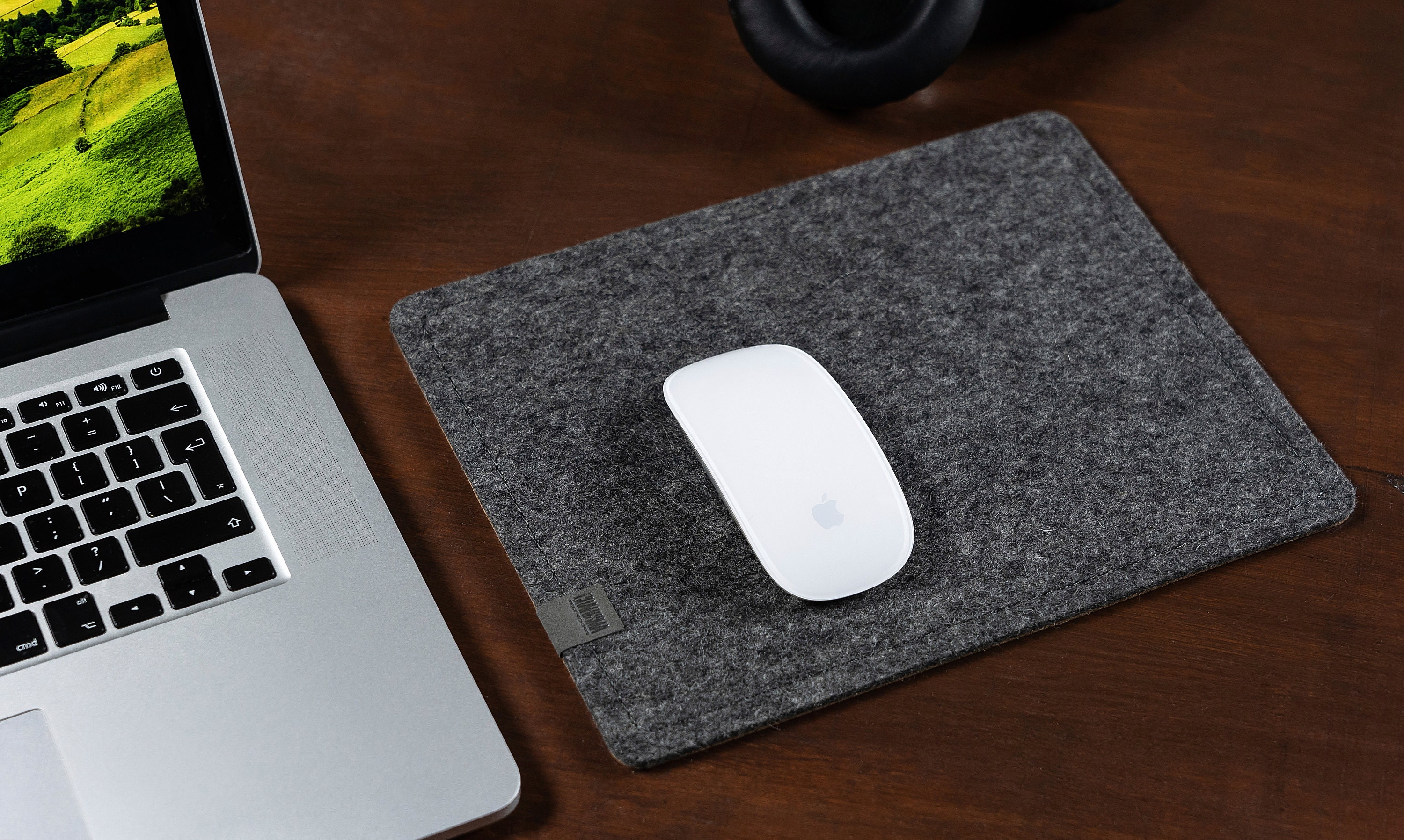 Felt Mouse Pad100% Merino Wool Feltcorkdark - Etsy