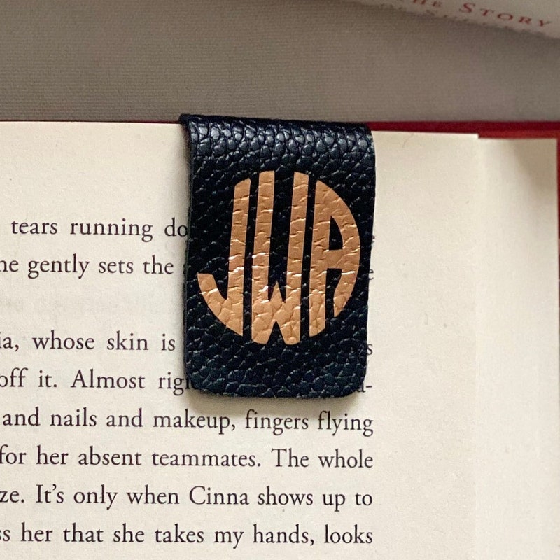 Monogrammed Bookmark - Etsy