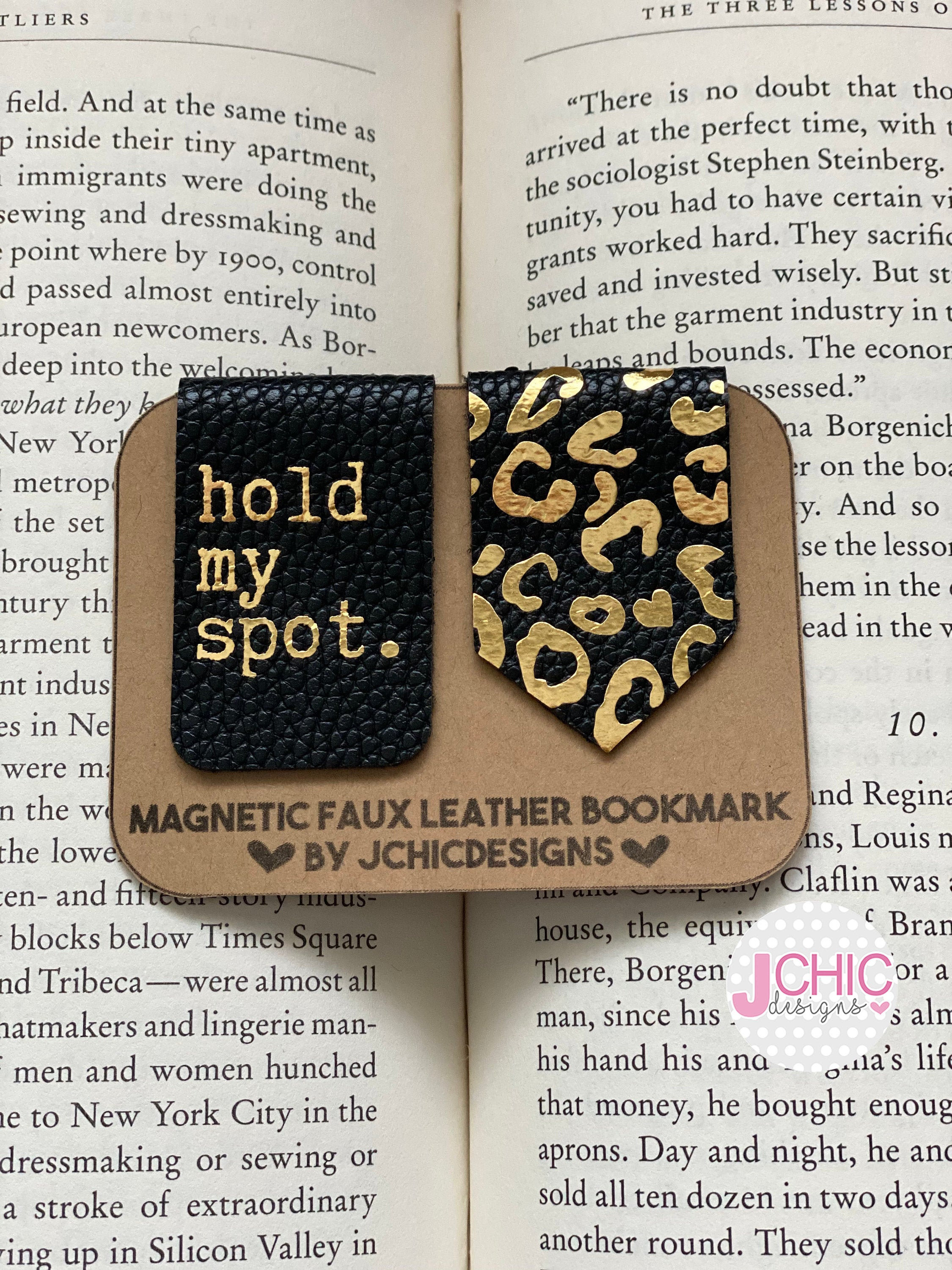 Set of 2 Magnetic Bookmarks Hold My Spot Pattern of Choice | Etsy