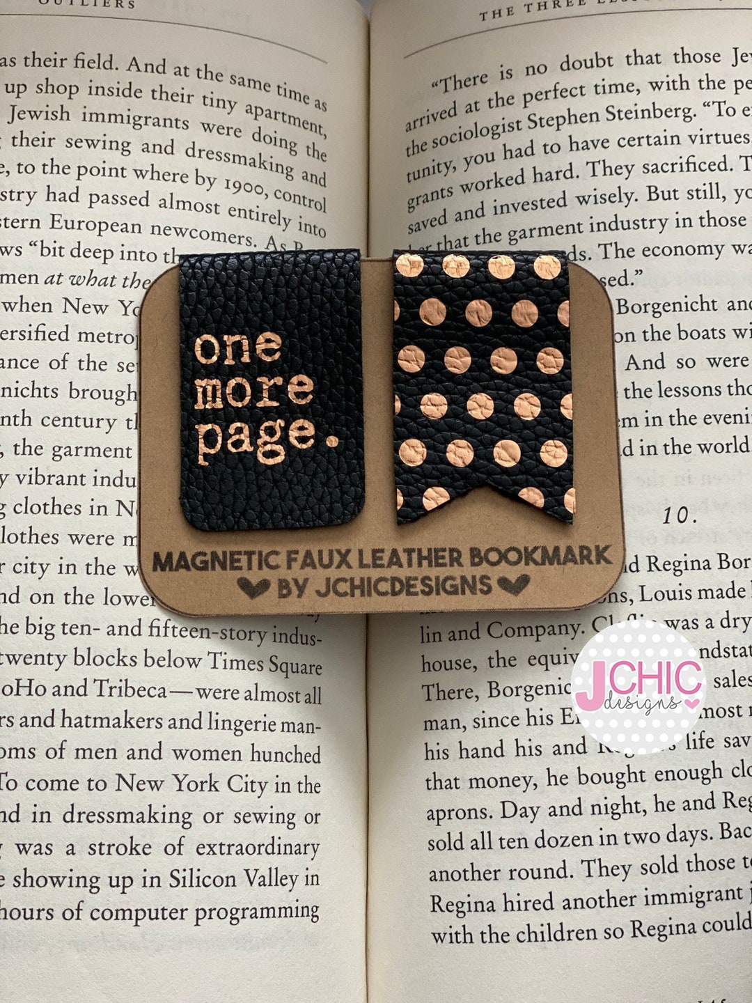 Set of 2 Magnetic Bookmarks | One More Page + Pattern of Choice ...