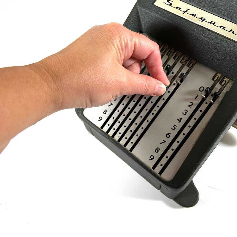 Safeguard Check Writing System Vintage 1950s Complete Working Order ...