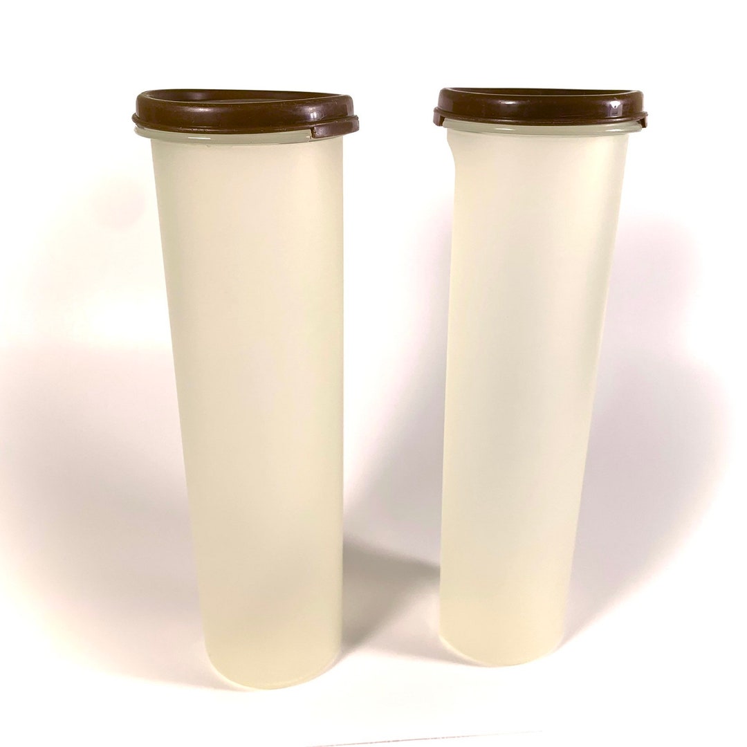 Tupperware Spaghetti Canisters #1661-6 Made in USA Disks Included ...