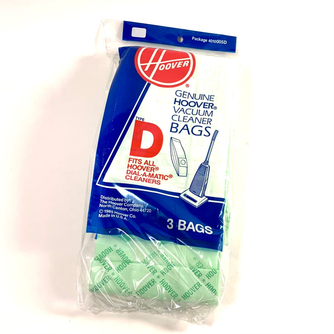 Hoover Vacuum Cleaner Bags Pack of 3 Type D Bags New in Package 9 ...