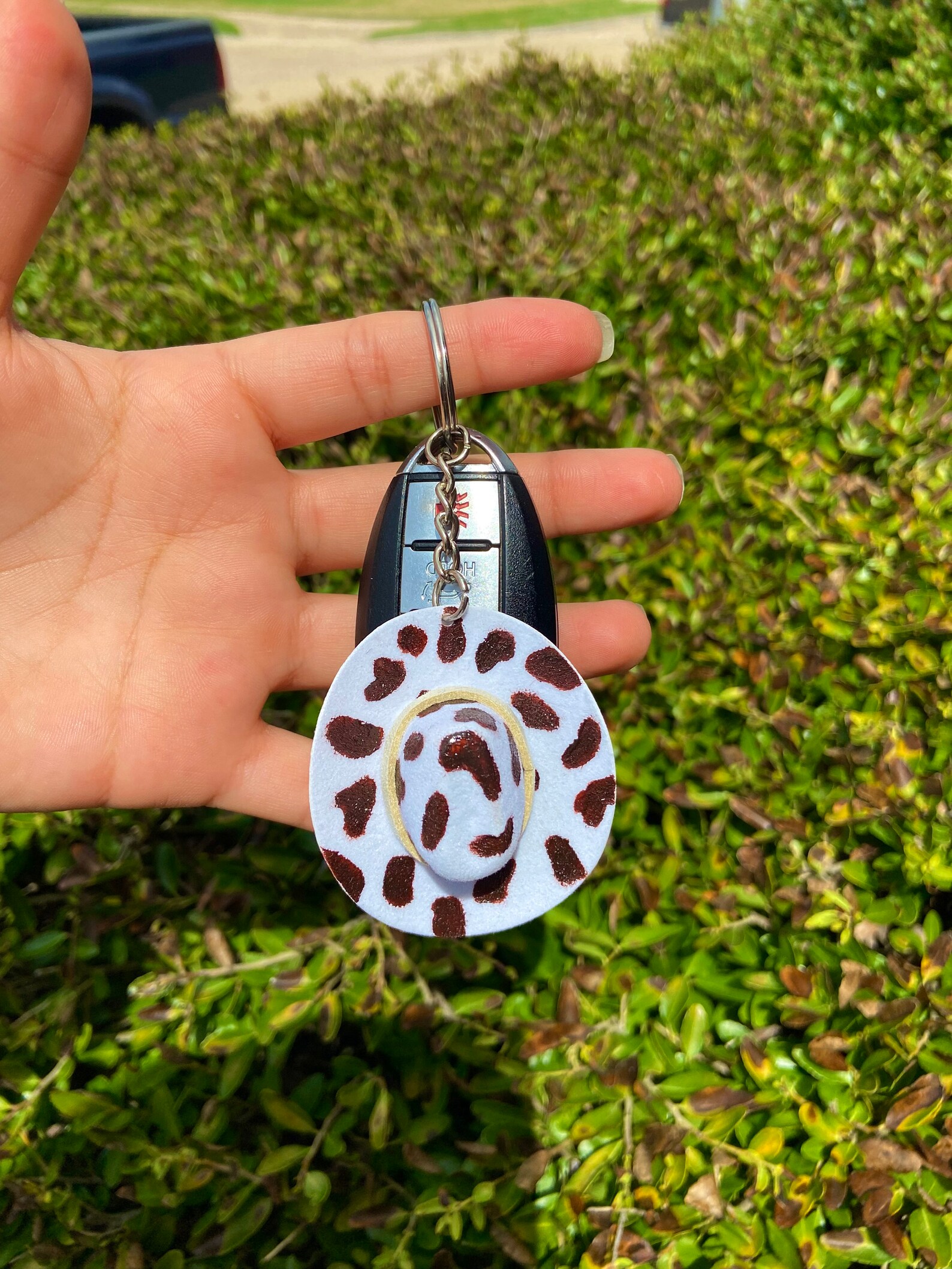 Mini Cowboy Hat Keychain - Etsy