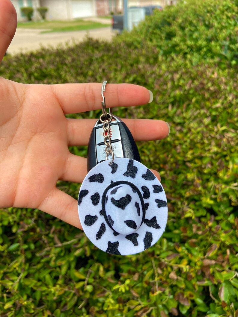 Mini Cowboy Hat Keychain - Etsy