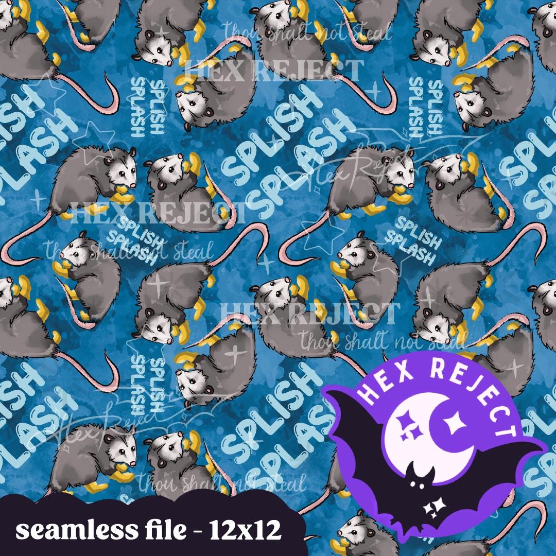 Splish Splash || Seamless File || Digital Design || Lifetime Licensing ...