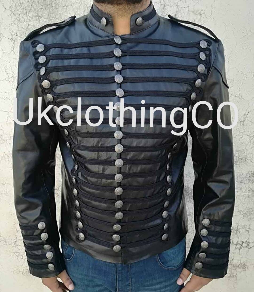 Leather Hussar Jacket Steampunk Military Uniforms Military - Etsy