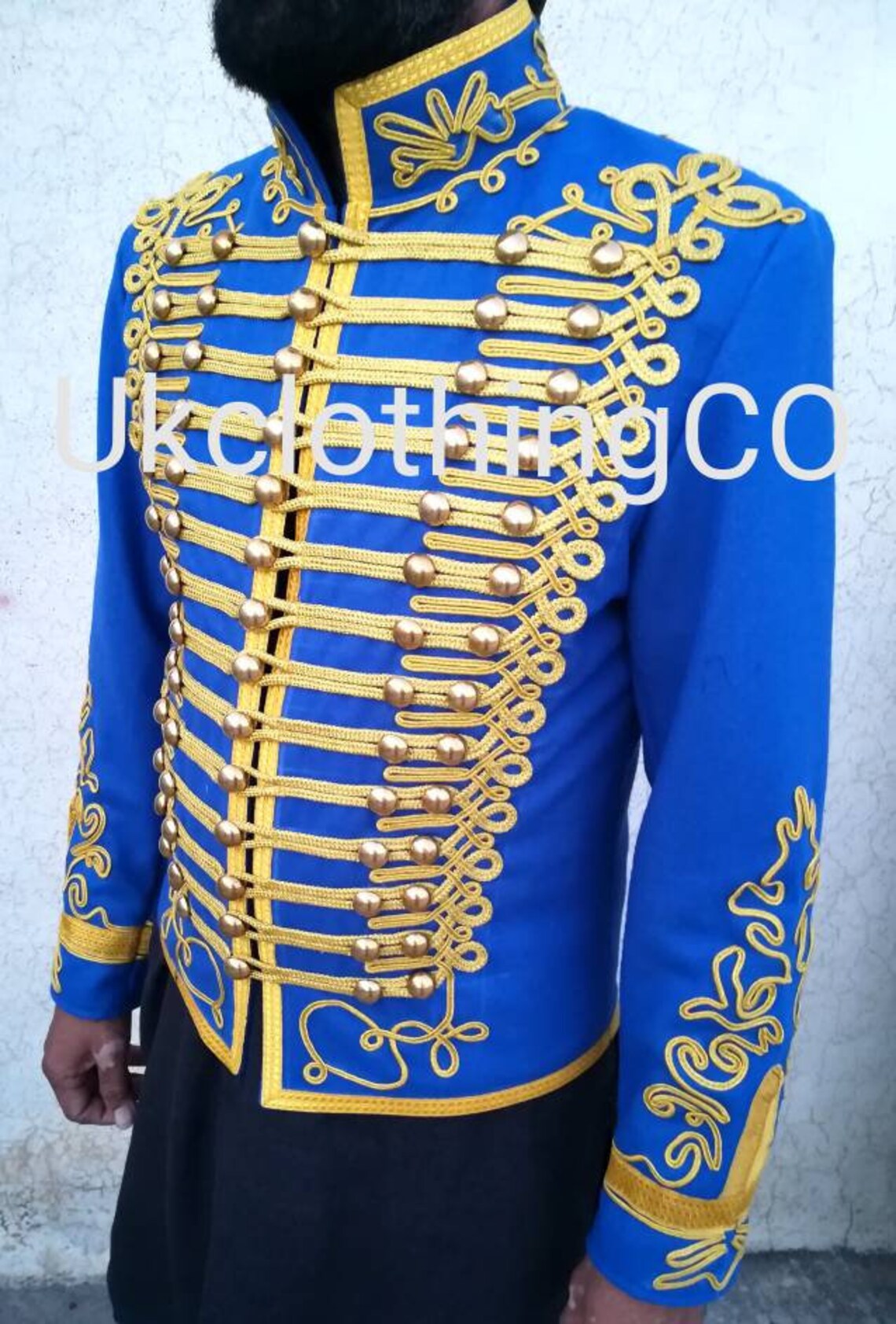 New Napoleonic Hussar Uniform Miltary Style Tunic Pelisse Jimmi Hendrix ...