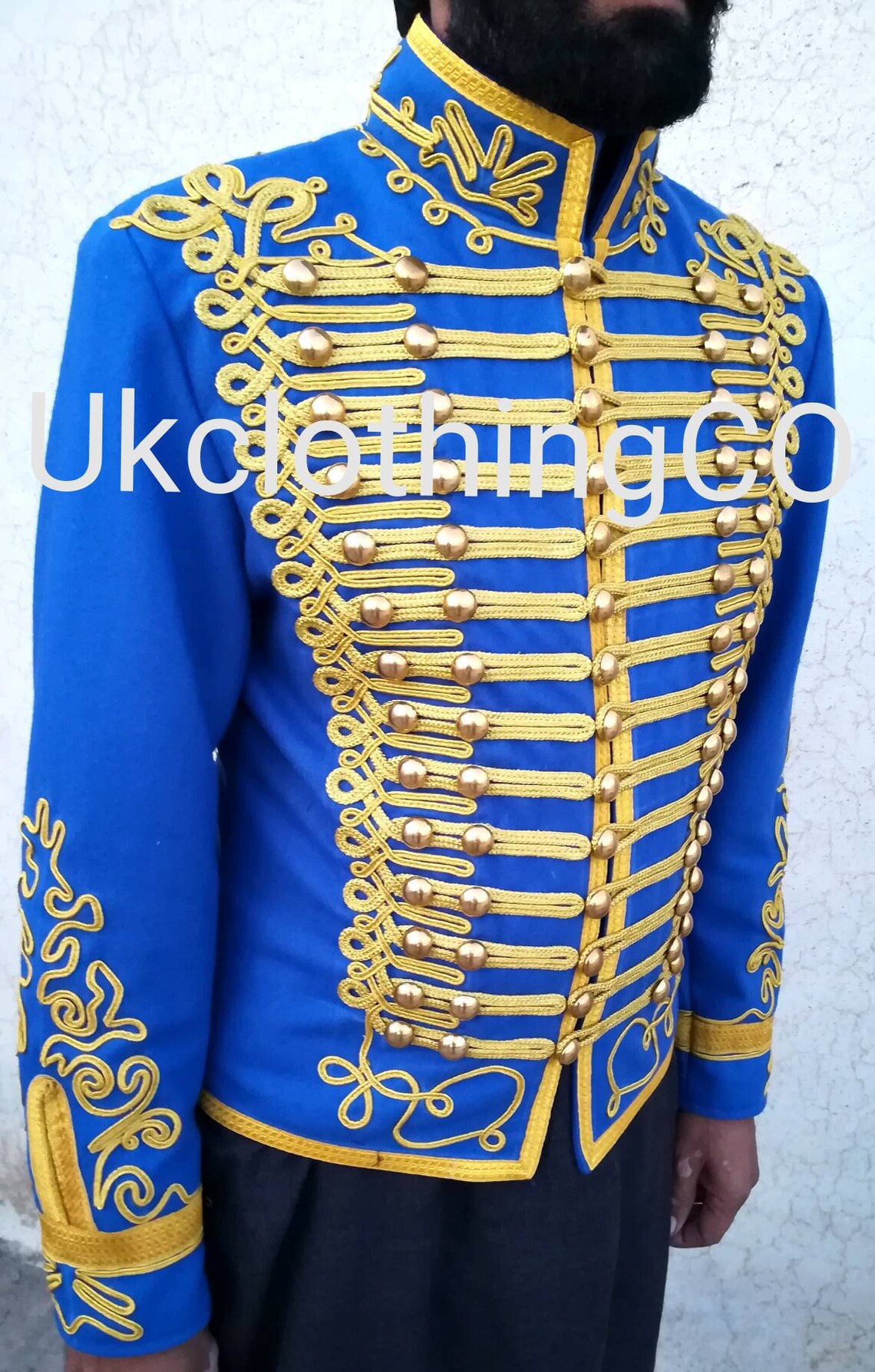 New Napoleonic Hussar Uniform Miltary Style Tunic Pelisse Jimmi Hendrix ...