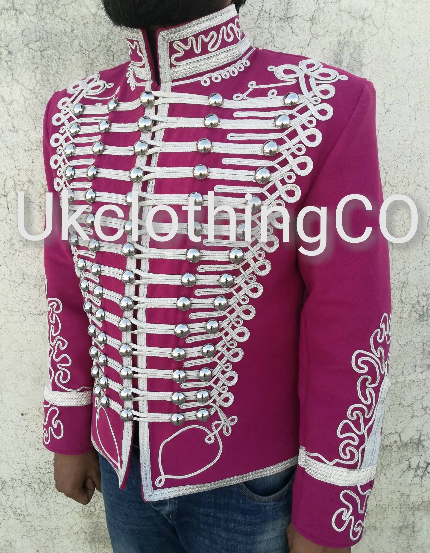 New Napoleonic Hussar Uniform Miltary Style Tunic Pelisse Jimmi Hendrix ...