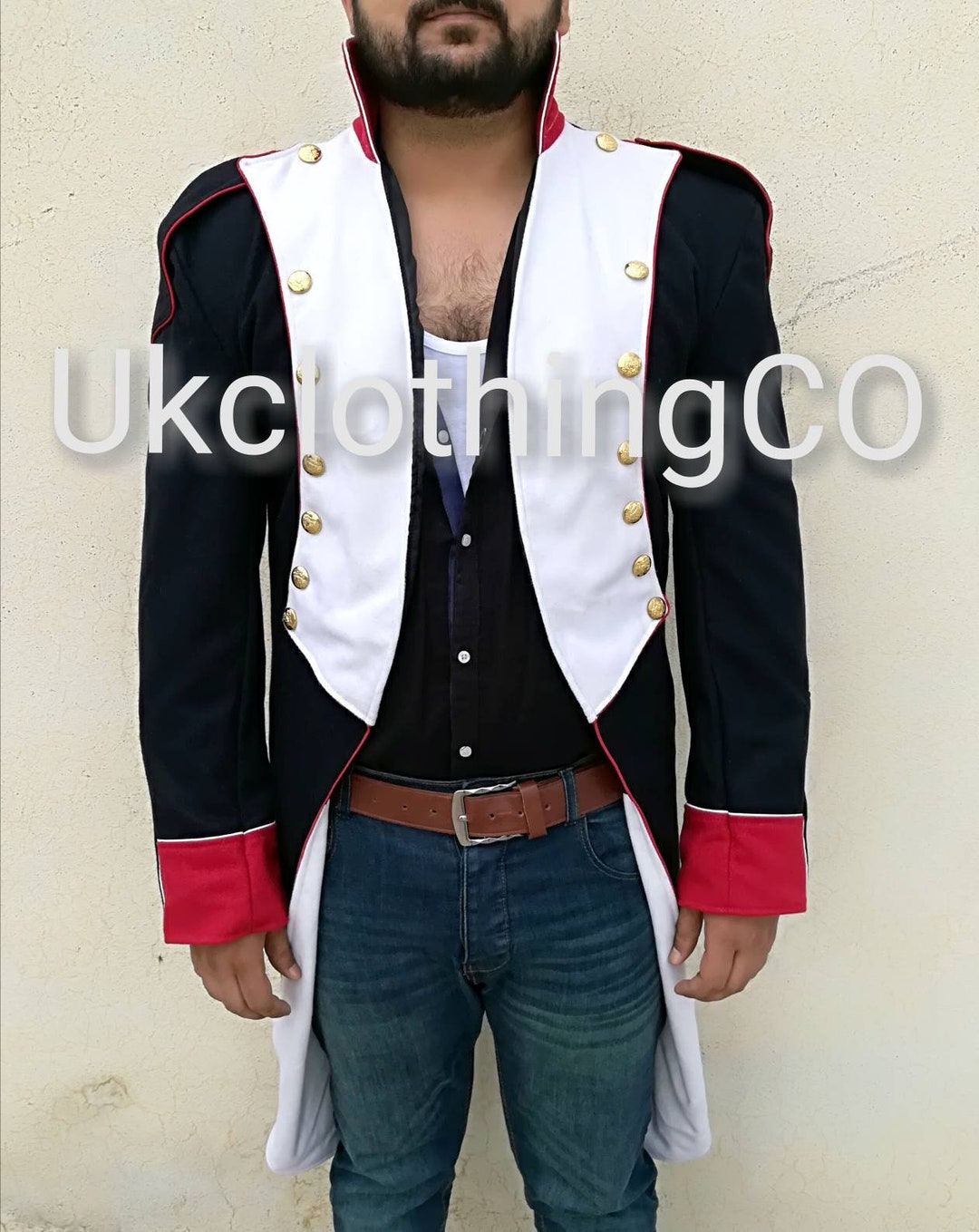 Single Breasted Coats , British War Jacket, Civil War Jacket, British ...