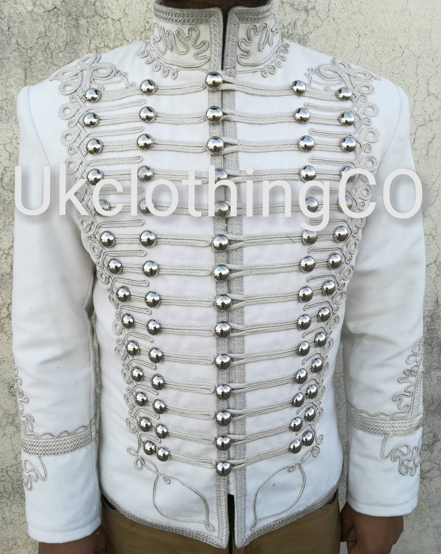 New Napoleonic Hussar Uniform Miltary Style Tunic Pelisse Jimmi Hendrix ...