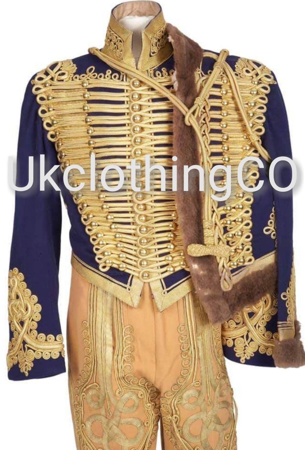 New Napoleonic Hussar Uniform Miltary Style Tunic Pelisse | Etsy