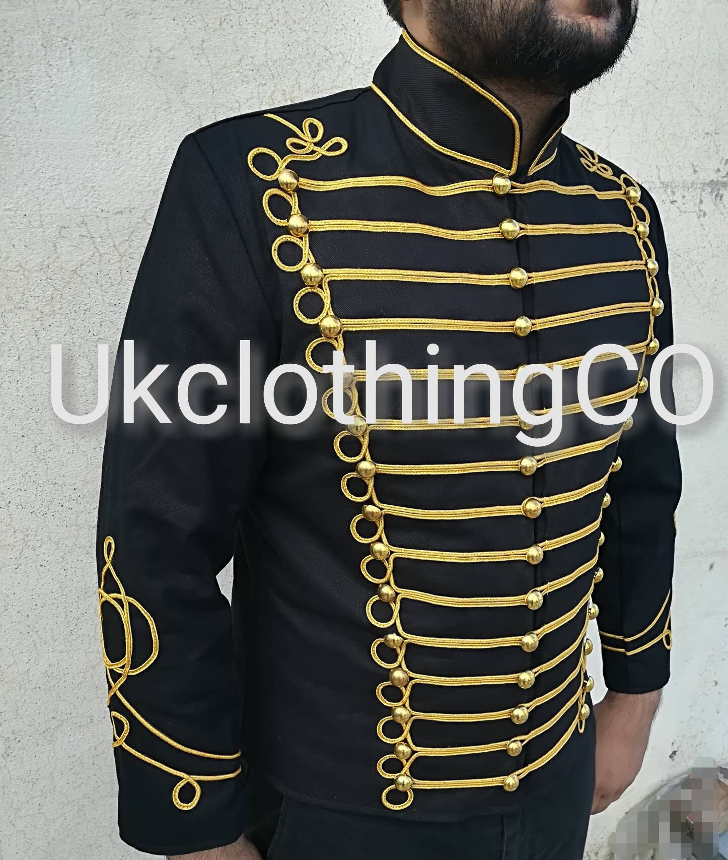 Men's Emo Punk Goth MCR Officer Military Drummer Parade - Etsy