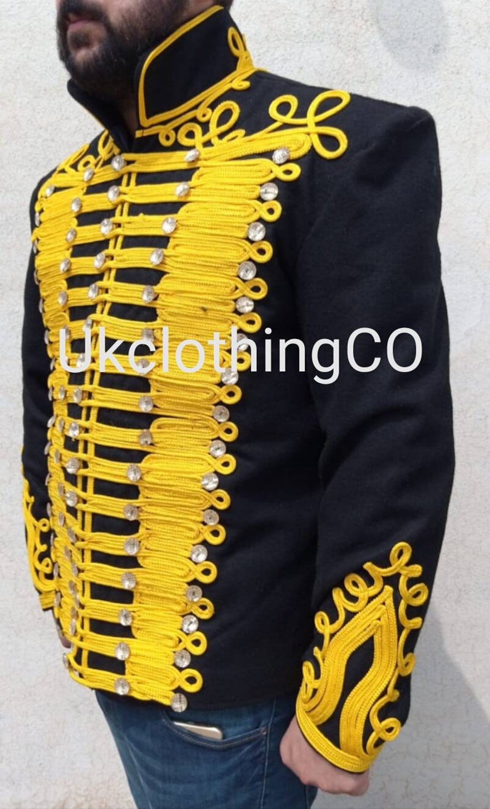 British Army Officer Tunic Braid Jacket,british War Jacket,man's ...