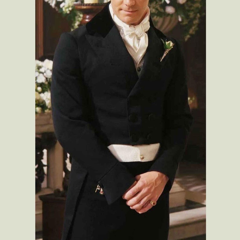 Men's 18th Century Napoleon Coat of Army Black Regency Wool Coat, Men's ...