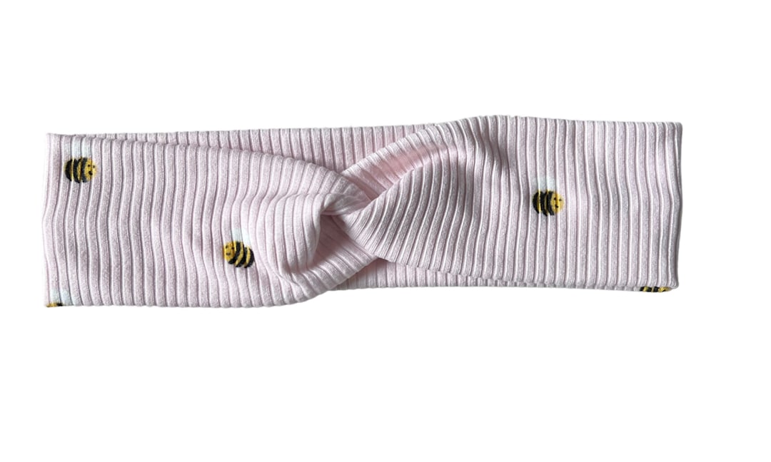 Buzzy Bee Ribbed Knit Headband Bee Headband Fitness Headband Nurse ...