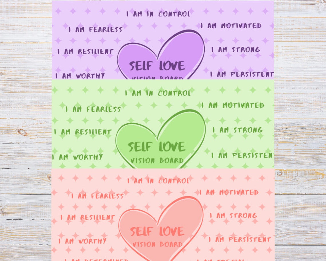 Self Love Vision Board, Vision Board, 24x18 In - Etsy Australia